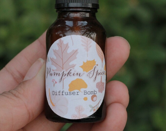 INSTANT DOWNLOAD Diffuser Bomb Label Essential Oil Label Pumpkin Spice ...