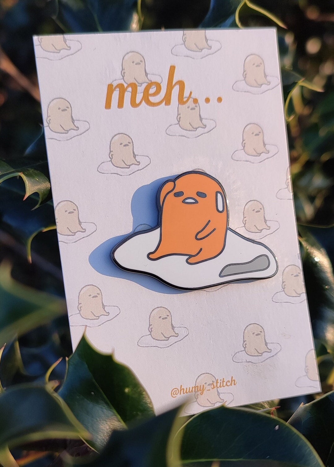 Gudetama Enamel Pin, Badge Pin, Lazy Egg Pin, Japanese Gudetama Pin - Etsy