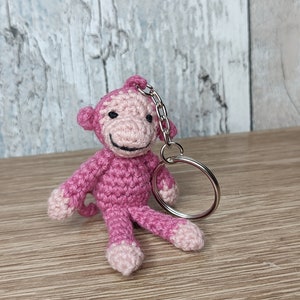 Pink Monkey Crochet, Cute Crochet Monkey, Gift Ideas, Gift for Him ...