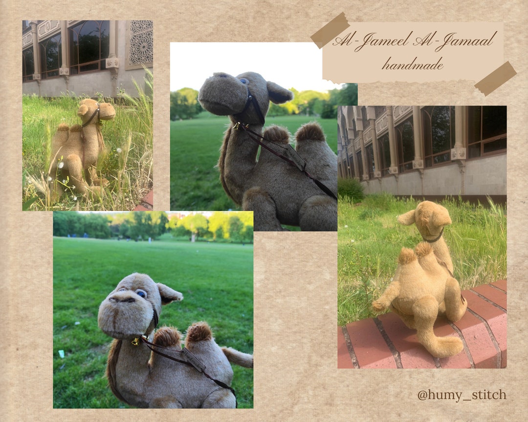 Handmade Arabs Camel Plush Toy Stuffed Top Quality Handmade Animal Doll ...