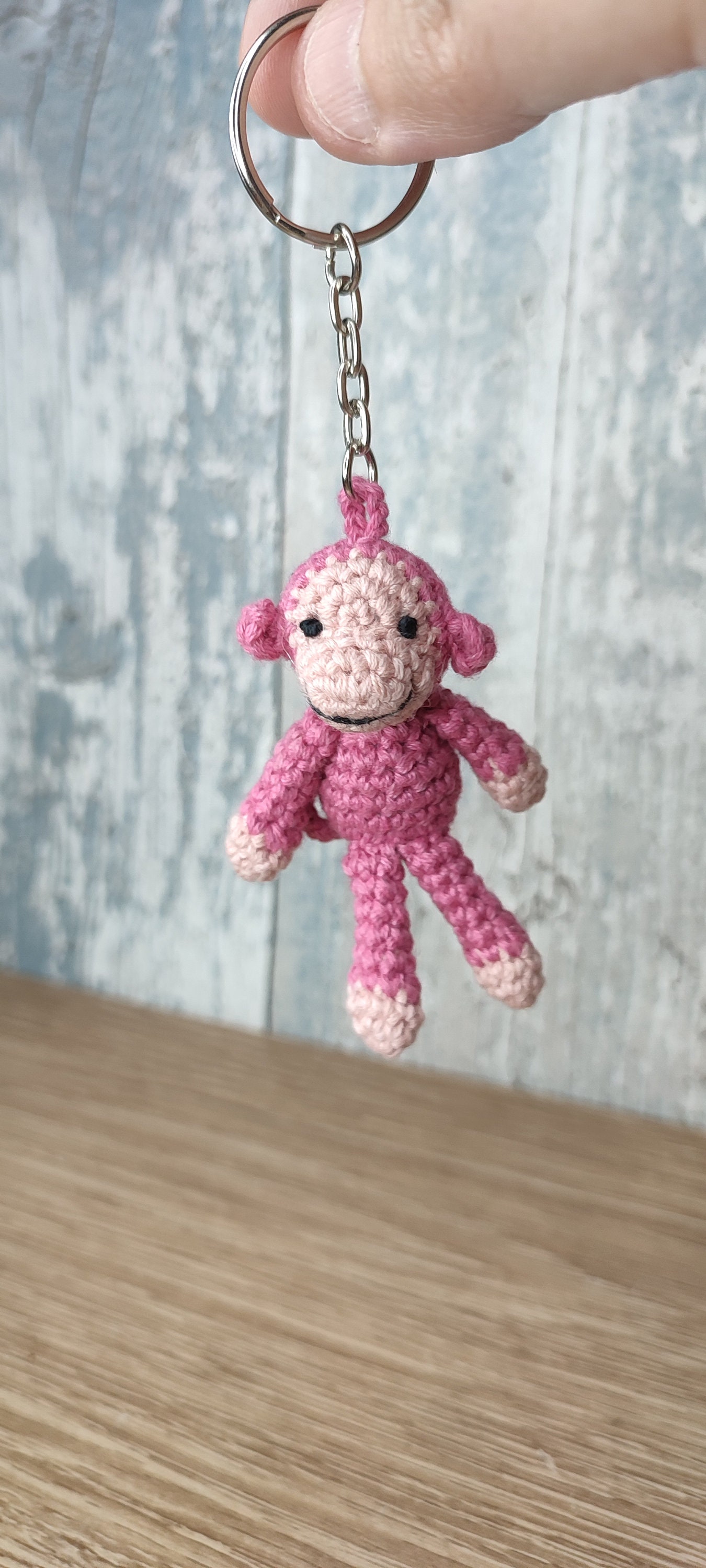 Pink Monkey Crochet, Cute Crochet Monkey, Gift Ideas, Gift for Him ...