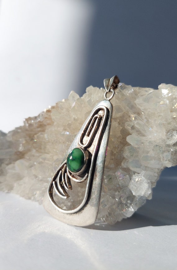 Sterling Silver Gemstone Vintage Native American Hippie Boho Sterling Silver Gemstone Vintage Native American Hippie Boho