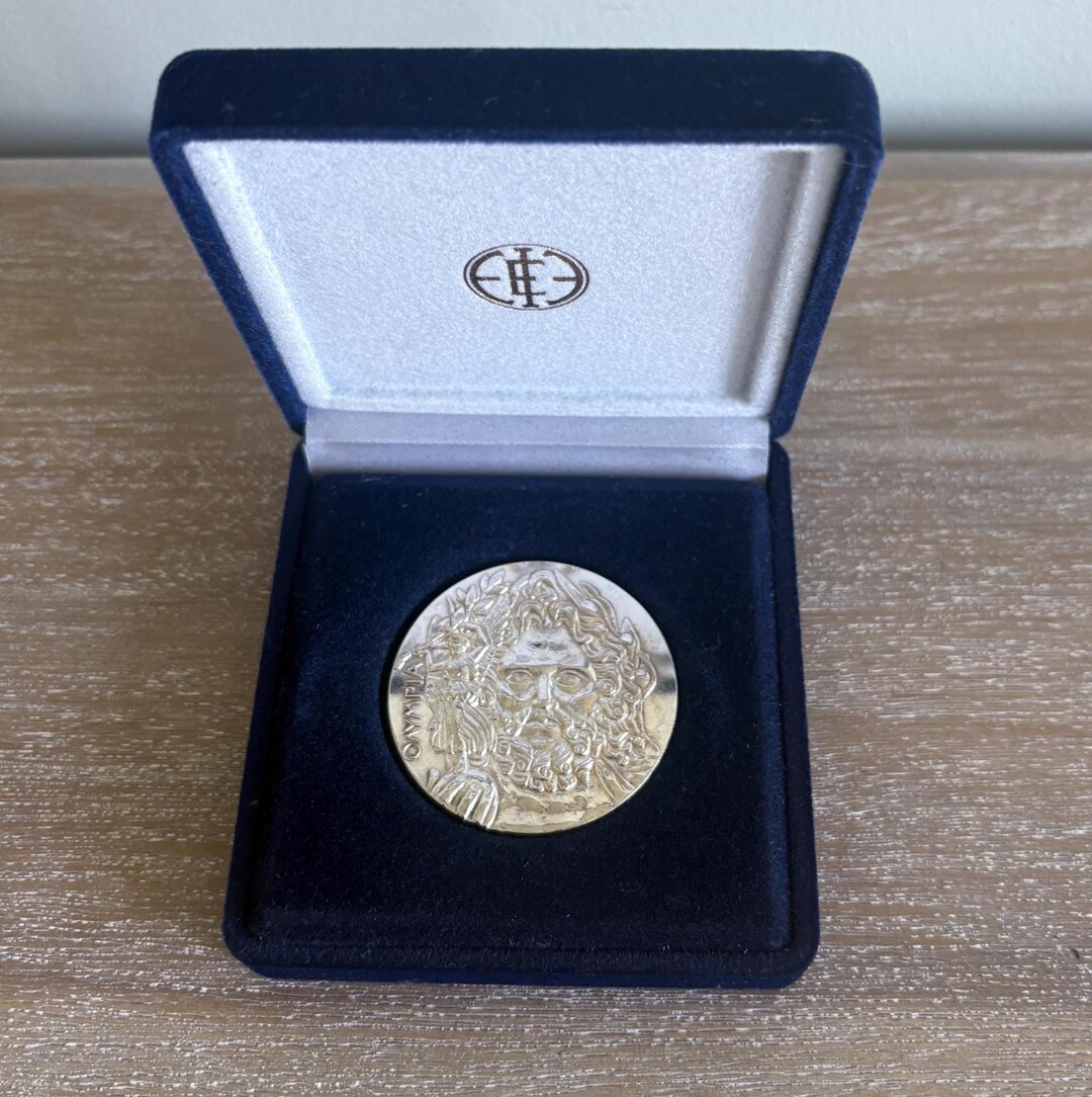 Athens 2004 Olympics Silver-plate Replica Medal, Ministry of Culture ...