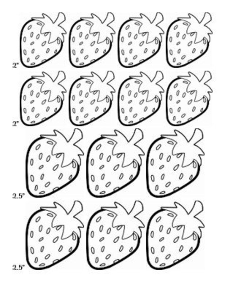 Strawberry Royal Icing Transfer Sheet - Etsy