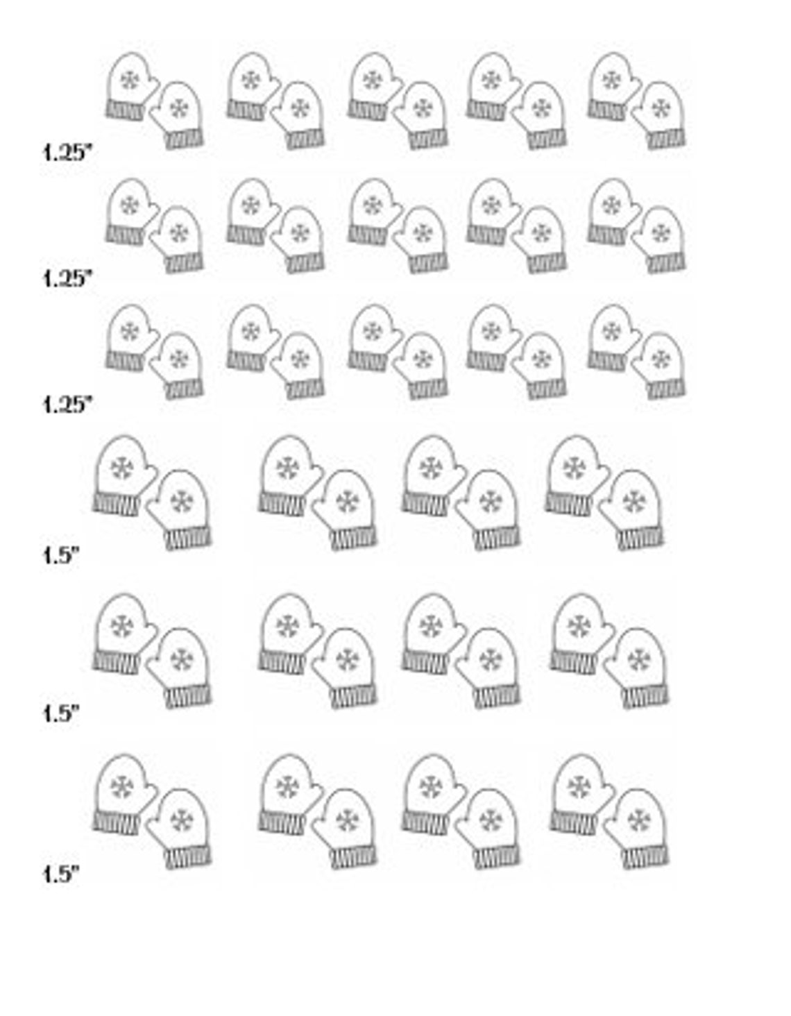 Mittens Royal Icing Transfer Sheet - Etsy