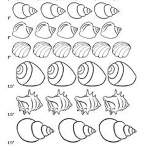 Seashell Royal Icing Transfer Sheet - Etsy