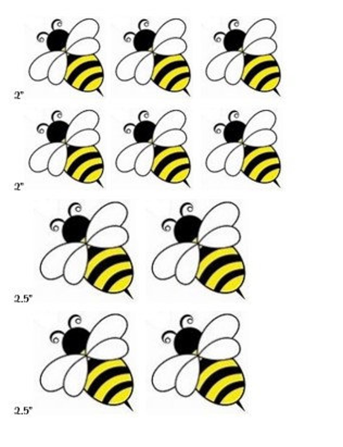 Bubble Bee Royal Icing Transfer Sheet - Etsy