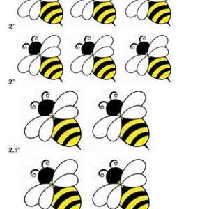 Bubble Bee Royal Icing Transfer Sheet - Etsy