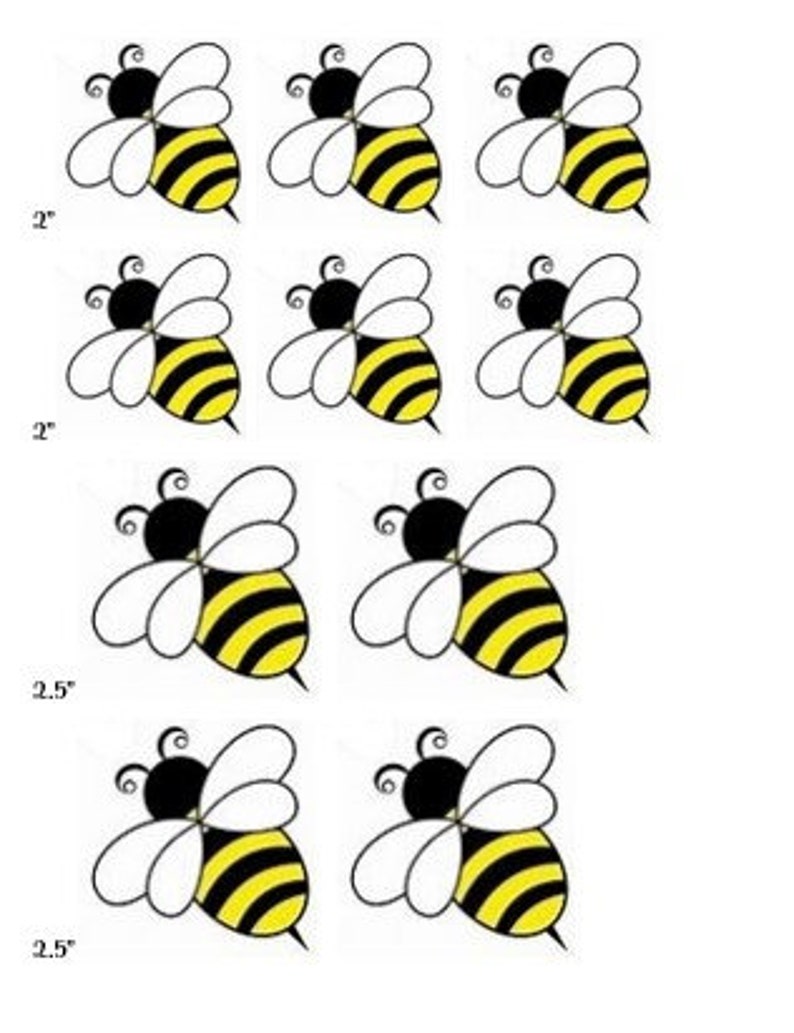 Bubble Bee Royal Icing Transfer Sheet - Etsy