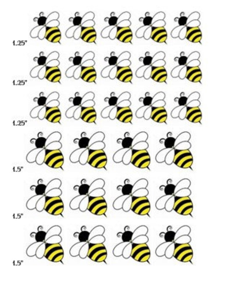 Bubble Bee Royal Icing Transfer Sheet - Etsy