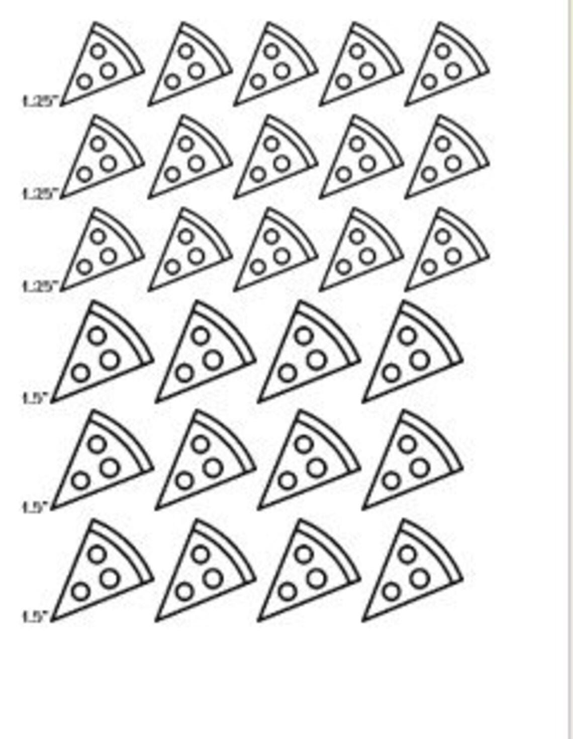 Pizza Slice Royal Icing Transfer Sheet - Etsy