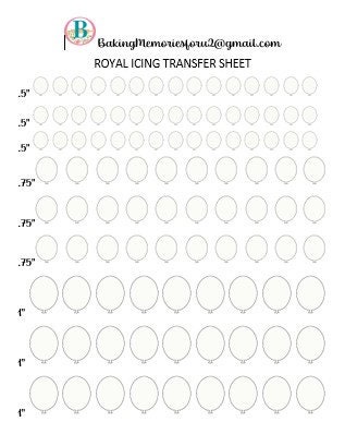 Balloon Royal Icing Transfer Sheet - Etsy