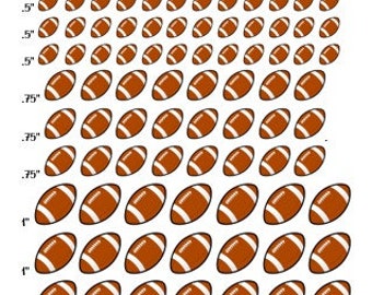 Football Royal Icing Transfer Sheet Printable Icing Transfer Sheet ...