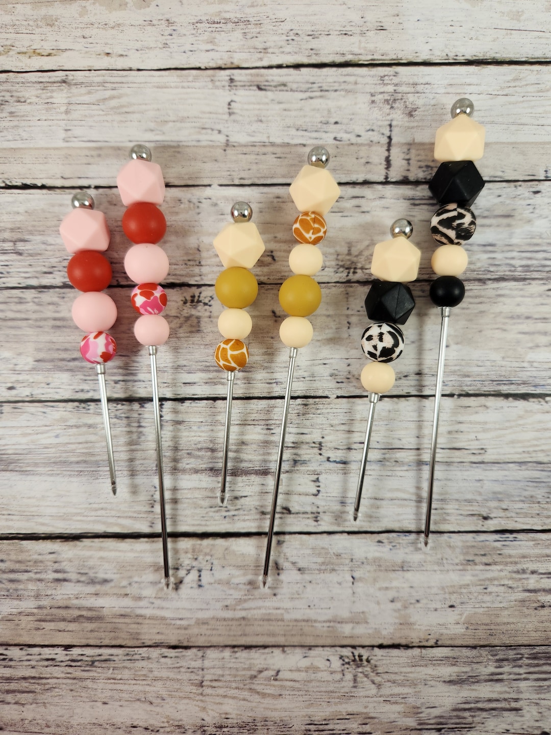 READY TO SHIP 4 and 6 Solid and Print Cookie Scribe Tool, Beaded Scribe ...