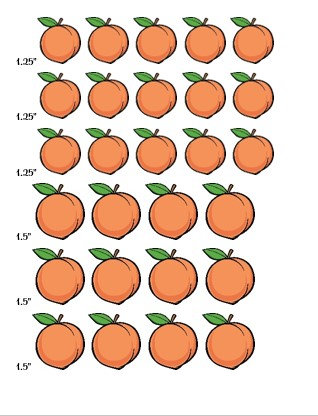 Peach Royal Icing Transfer Sheet - Etsy