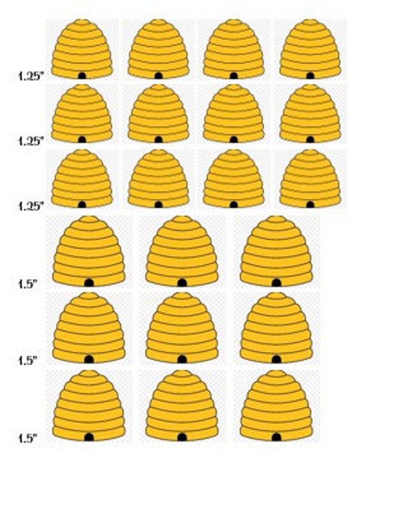 Bee Hive Royal Icing Transfer Sheet - Etsy