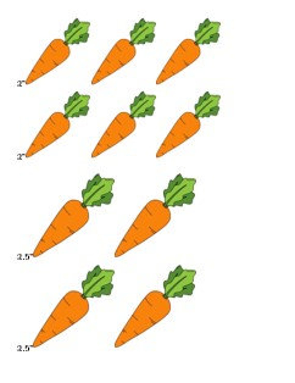 Carrot Royal Icing Transfer Sheet - Etsy