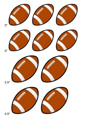 Football Royal Icing Transfer Sheet - Etsy