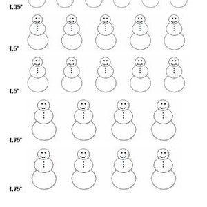 Snowman Royal Icing Transfer Sheet - Etsy