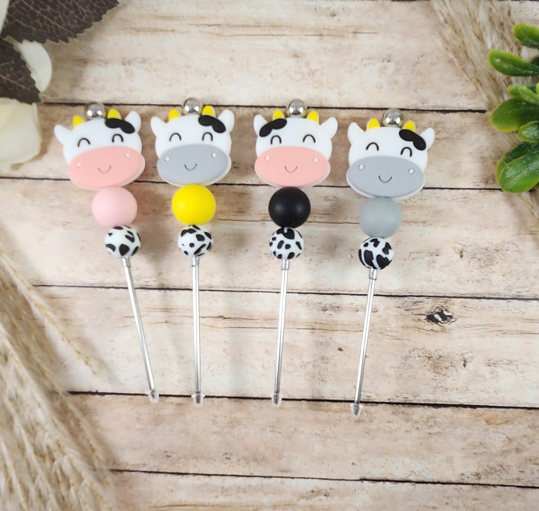 READY TO SHIP! 4" Cow Cookie Scribe Tool, Beaded Scribe, Pretty Scribe ...
