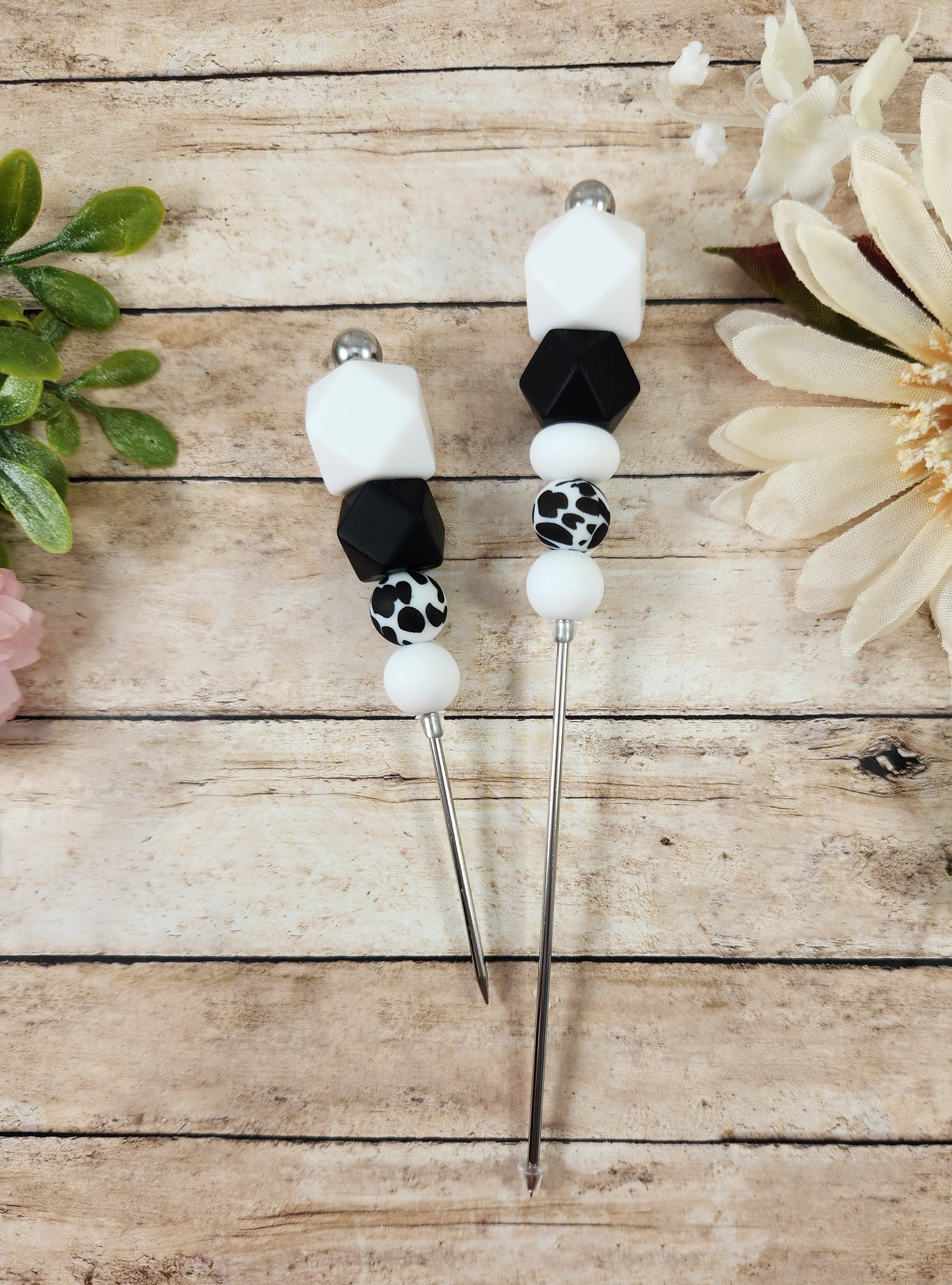 READY TO SHIP 4 or 6 Solid and Print Cookie Scribe Tool, Beaded Scribe ...