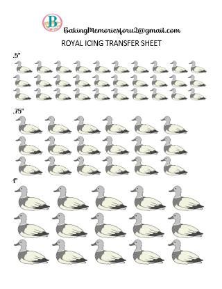 Duck Royal Icing Transfer Sheet - Etsy
