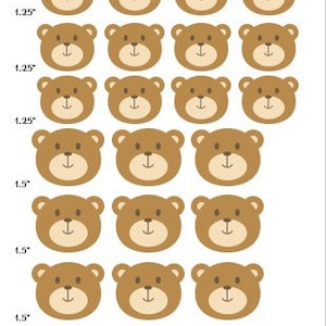 Bear Royal Icing Transfer Sheet - Etsy