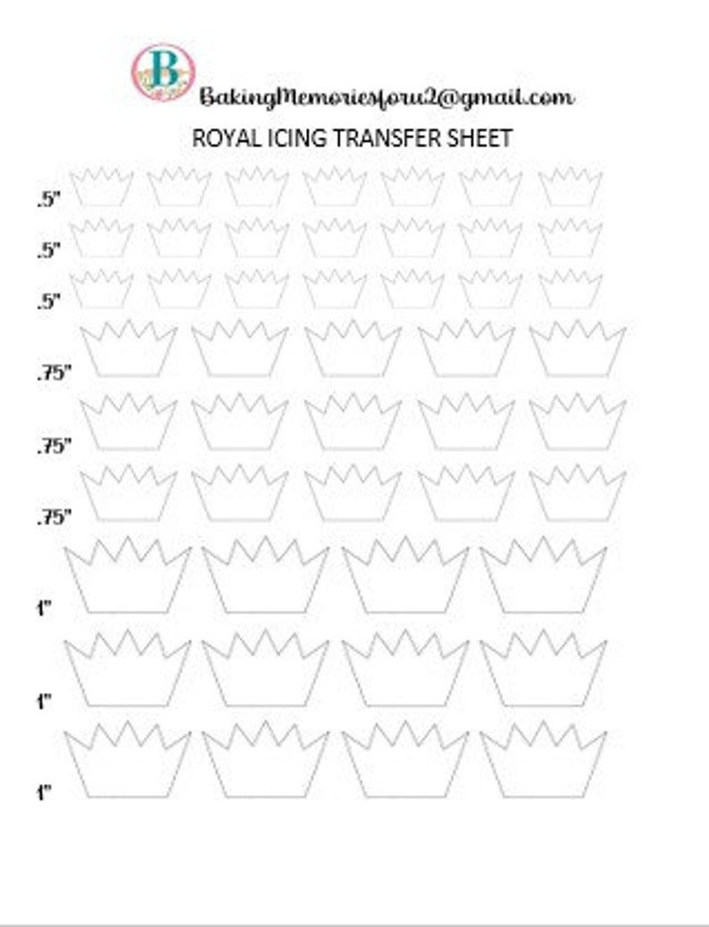 Wild Crown Royal Icing Transfer Sheet - Etsy