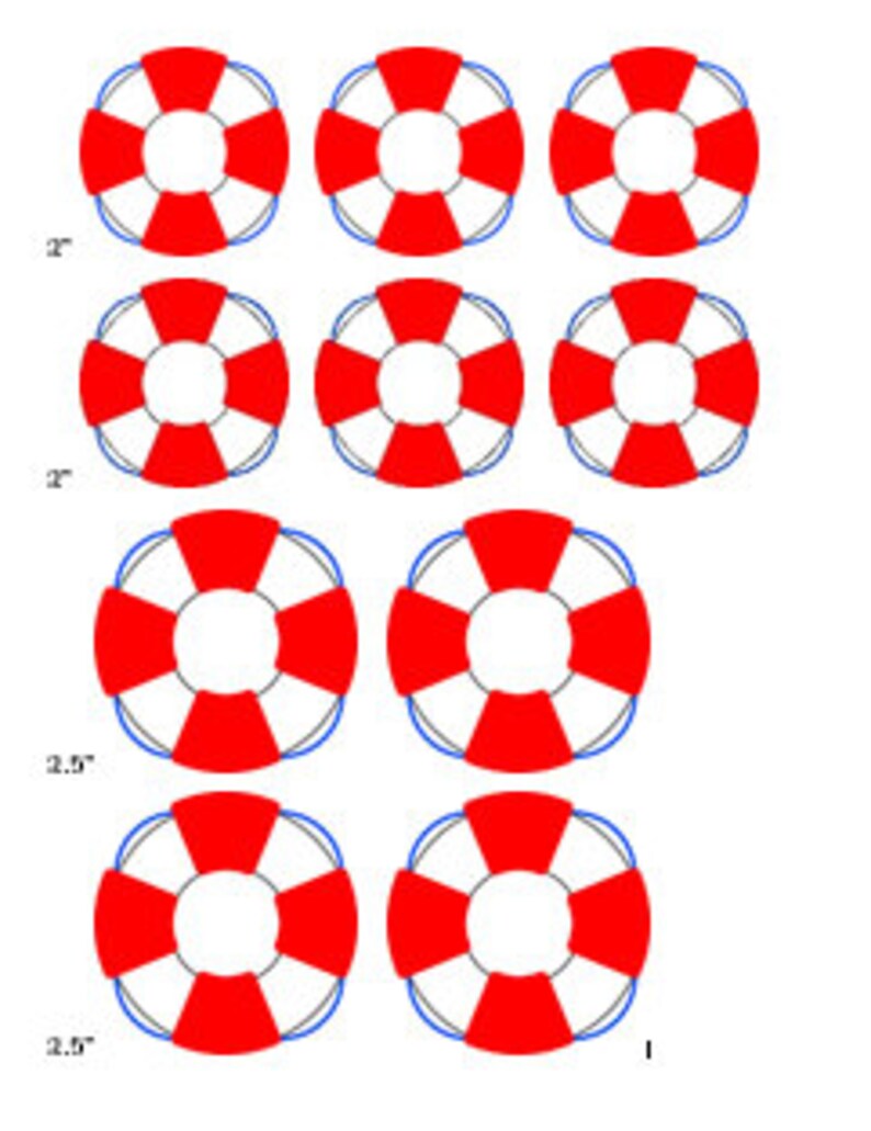 Life Saver Royal Icing Transfer Sheet - Etsy