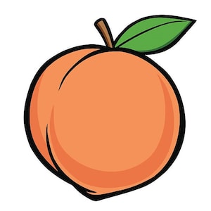Peach Royal Icing Transfer Sheet - Etsy