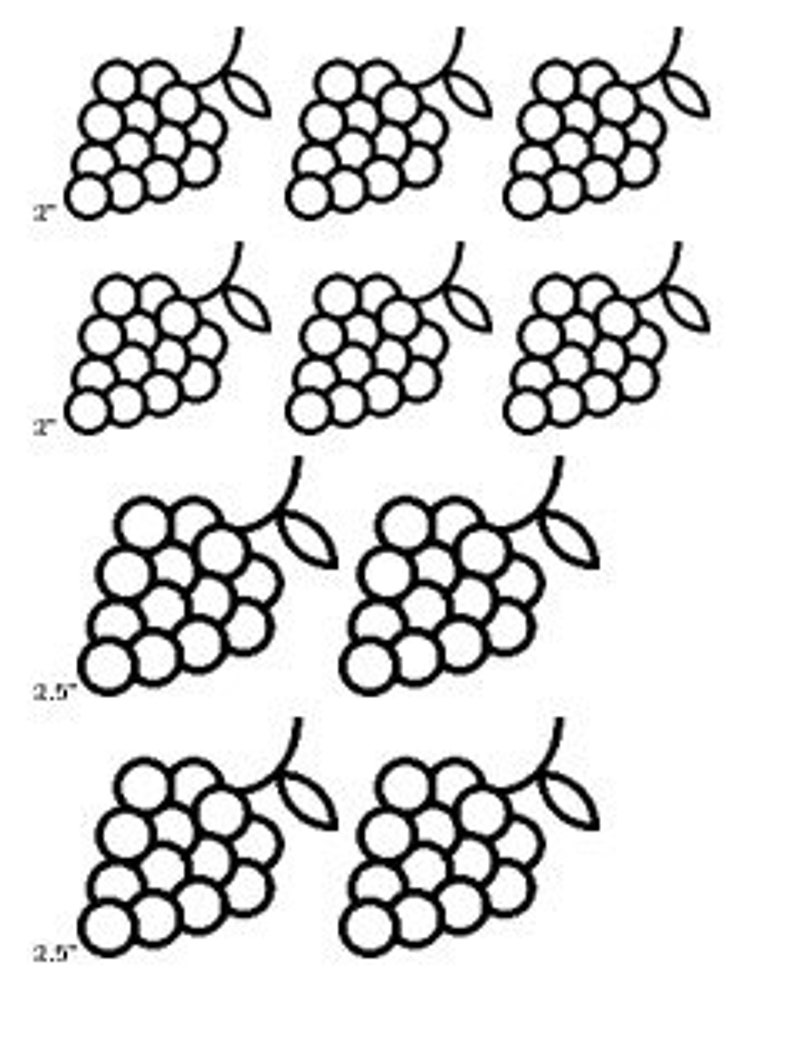 Grapes Royal Icing Transfer Sheet - Etsy