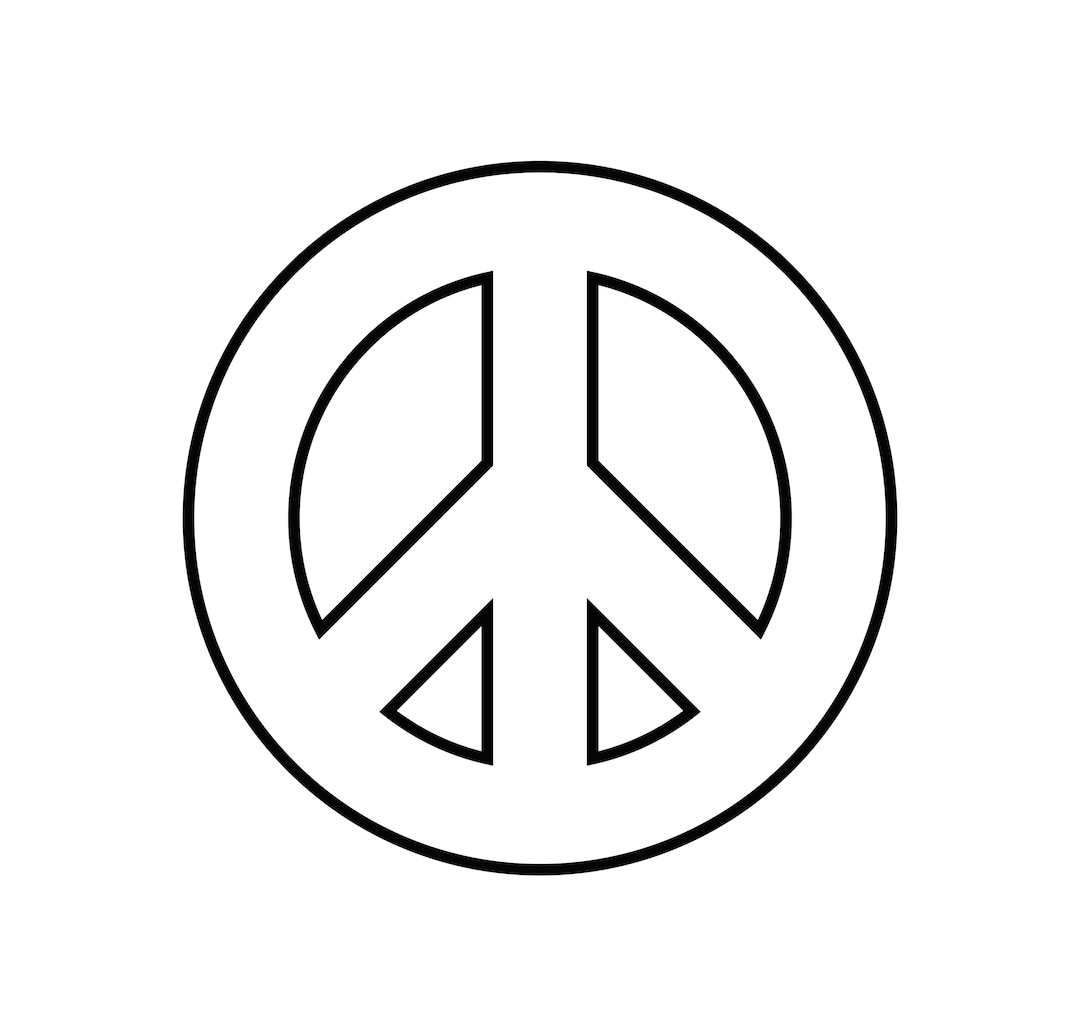 Peace Sign Royal Icing Transfer Sheet - Etsy