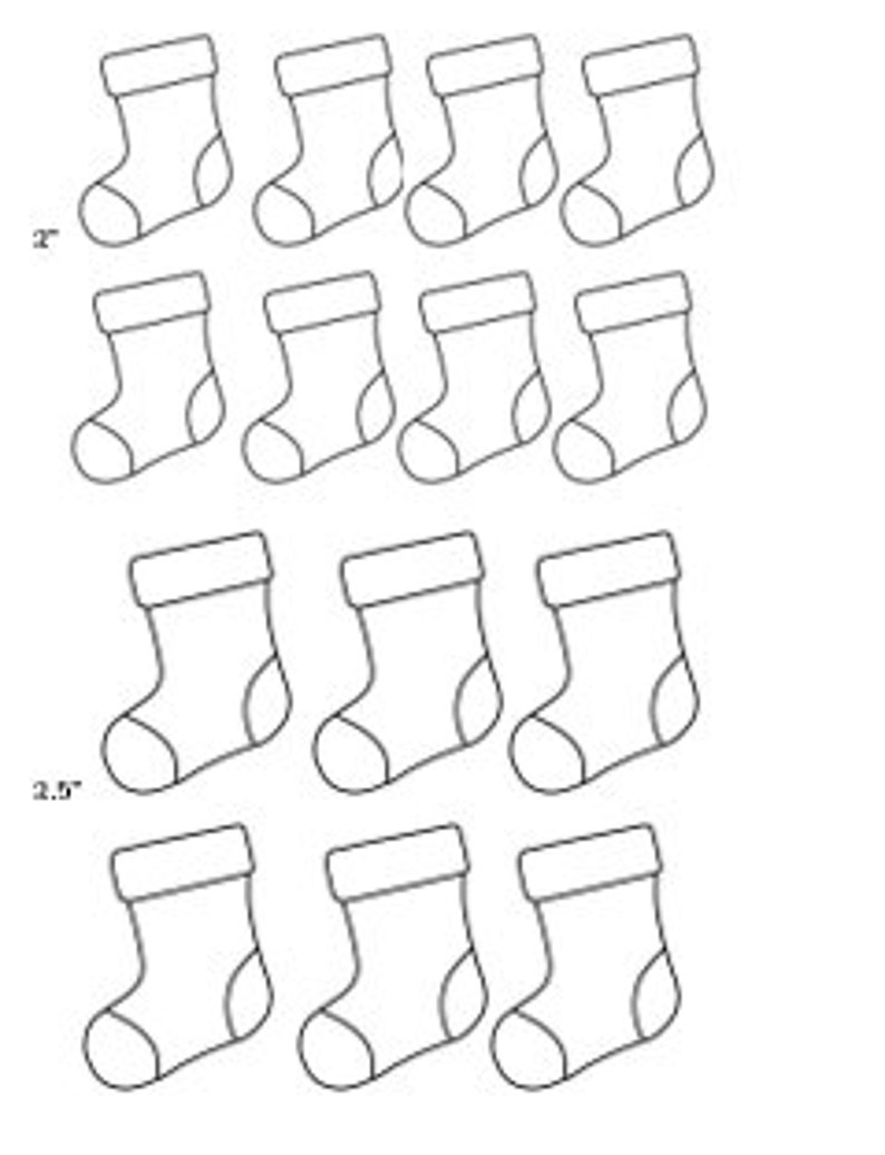 Stocking Royal Icing Transfer Sheet - Etsy