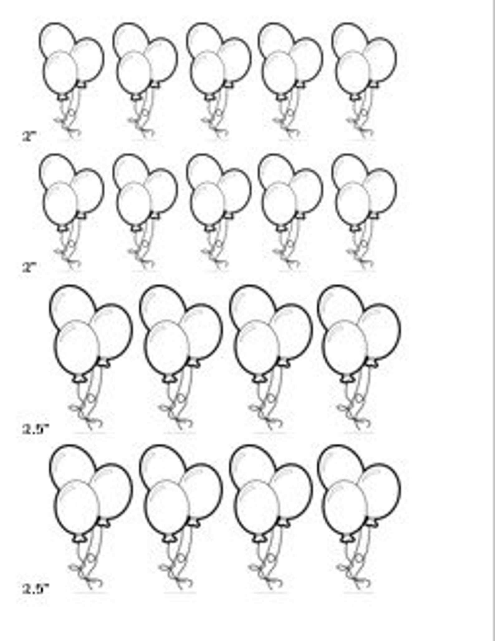 Balloons Royal Icing Transfer Sheet - Etsy