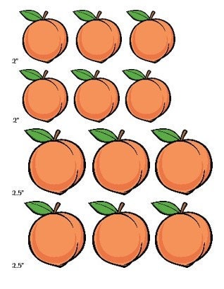 Peach Royal Icing Transfer Sheet - Etsy