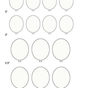 Balloon Royal Icing Transfer Sheet - Etsy