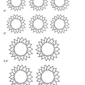 Sunflower Royal Icing Transfer Sheet - Etsy