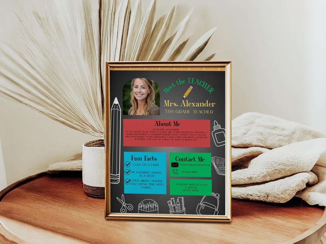 Editable Meet the Teacher Template: Back to School Open House Flyer ...