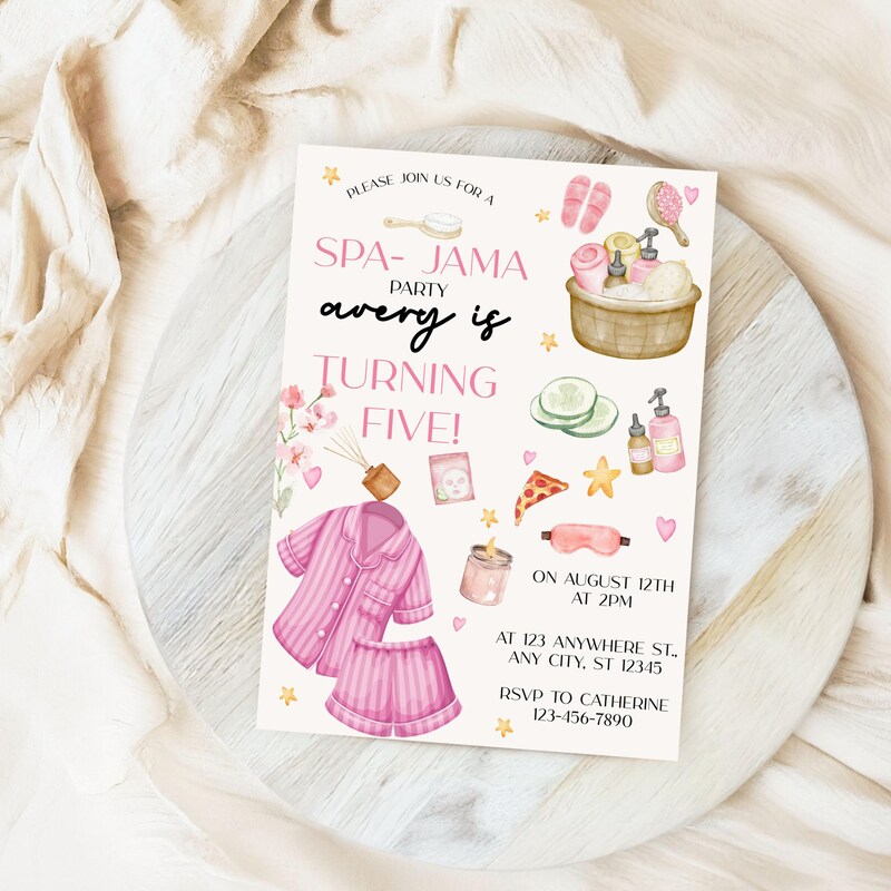Spa Invitations - Etsy