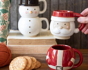 Stacking Ceramic Mugs - Etsy