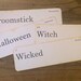 Vintage Style Handmade Flashcards Halloween Set of 4 FREE SHIP ...