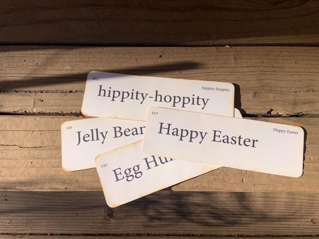 Vintage Style Handmade Flashcards Set of 4 Free Ship Happy Easter ...