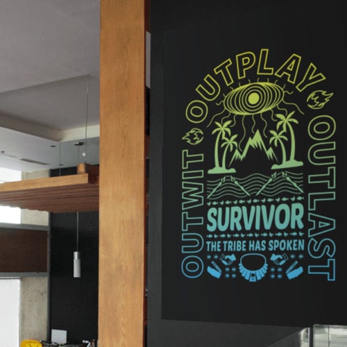 Survivor TV Show Retro Poster 3 Colors Available - Etsy