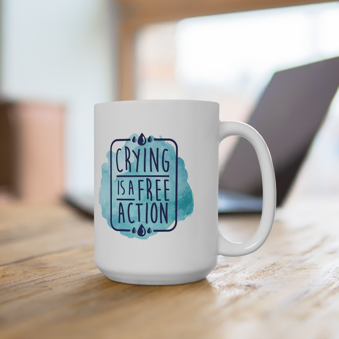 Crying is a Free Action Mug | Dnd Mug, Dnd Tumbler, Dungeons & Dragons ...