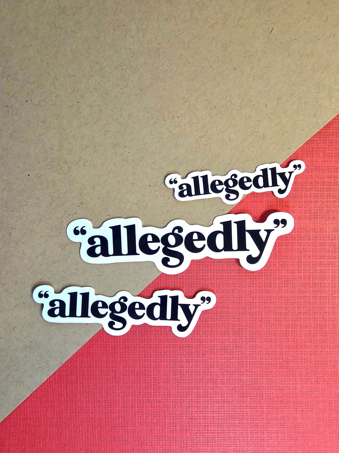 Allegedly Magnet | Funny Magnet | Meme Gift, Indoor Magnet - Etsy