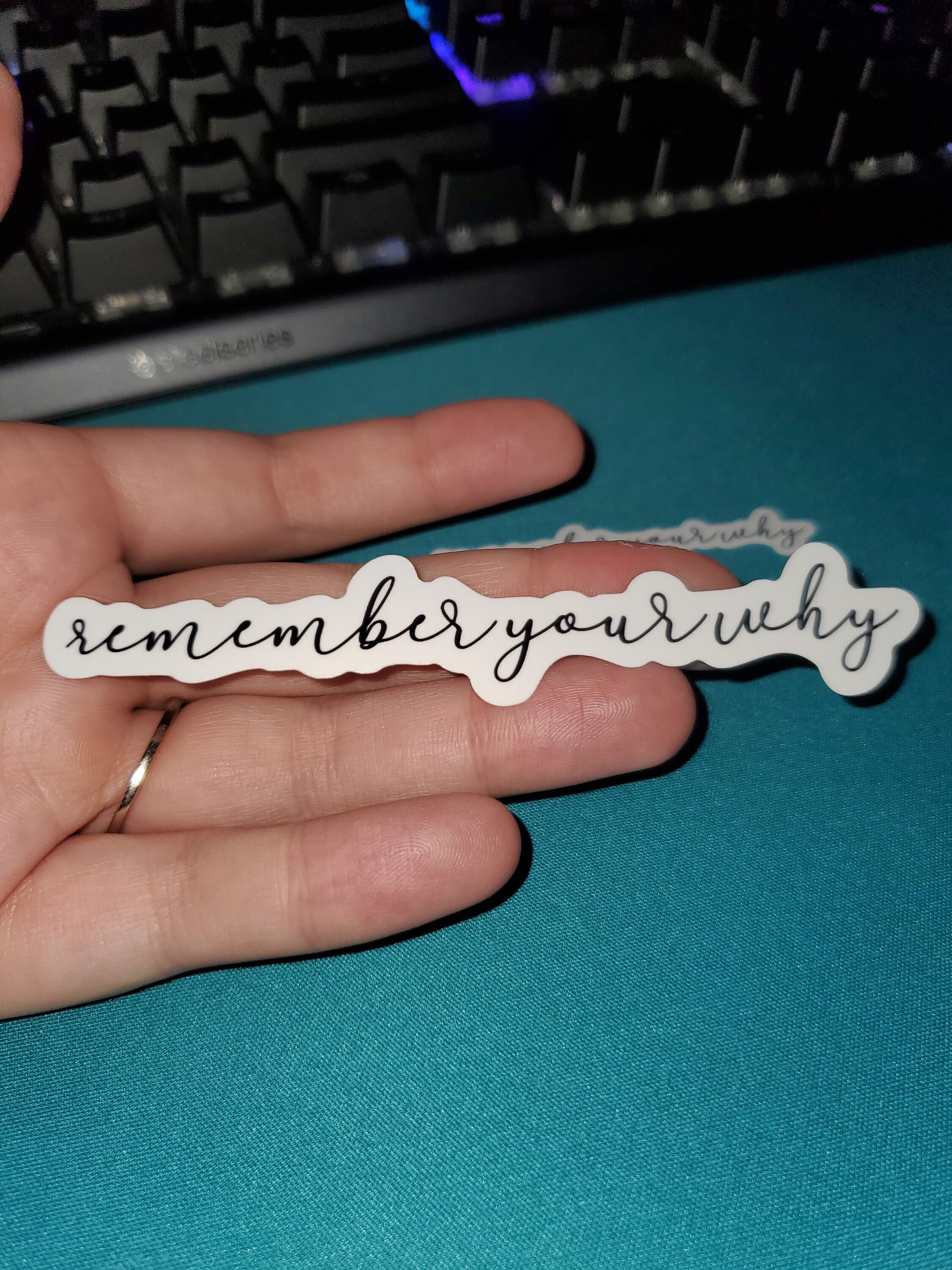 Remember Your Why Sticker Inspirational Sticker Water - Etsy
