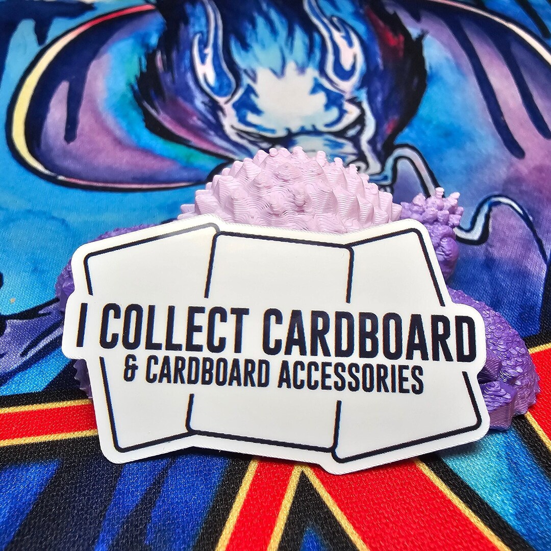 I Collect Cardboard & Cardboard Accessories Sticker | TCG Sticker ...