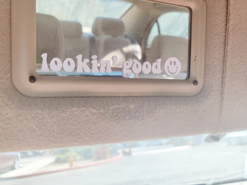 Encouraging and Funny Car Mirror Decals 5 Messages Available - Etsy