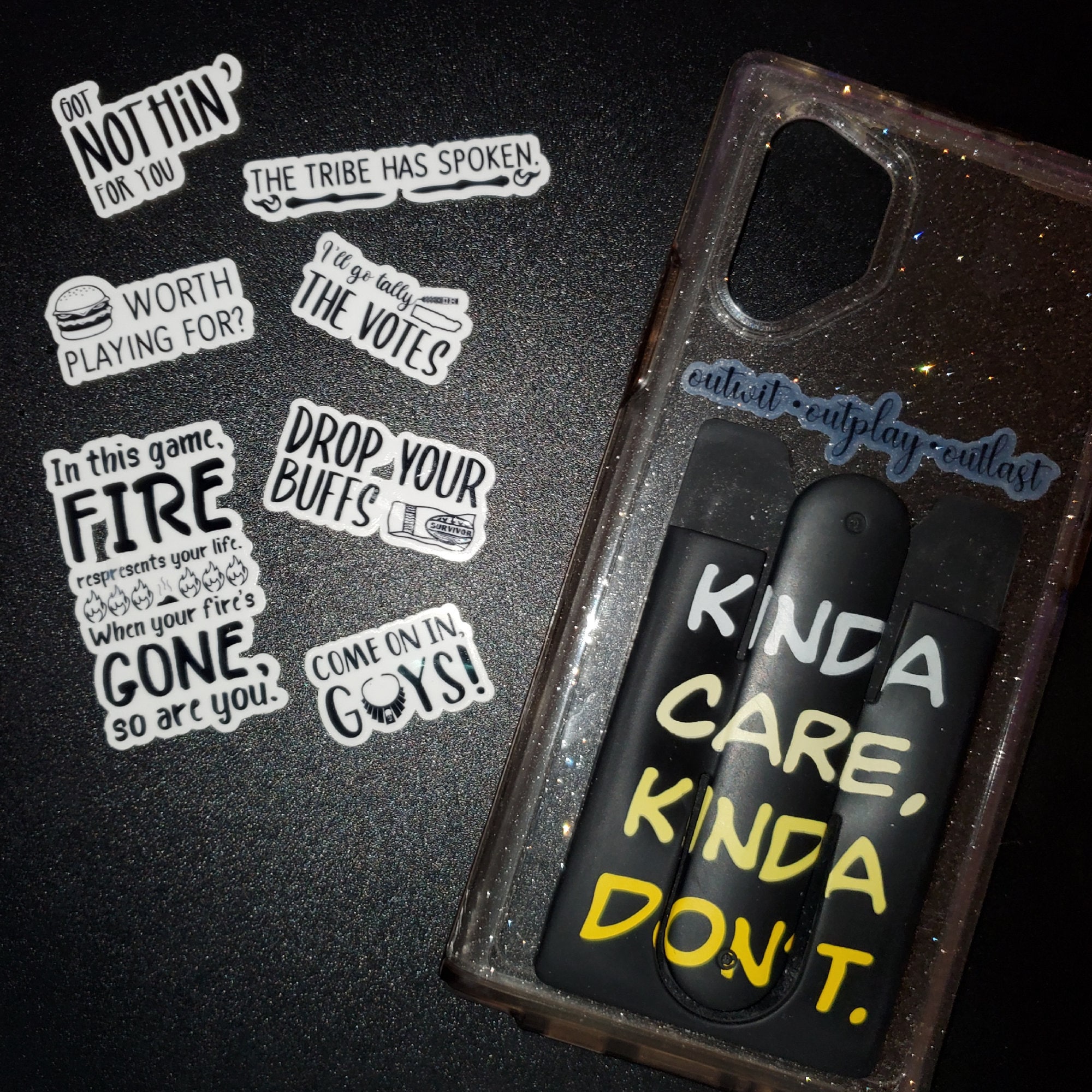 Survivor Show Jeff Probst Quotes Sticker Pack 8 Stickers - Etsy