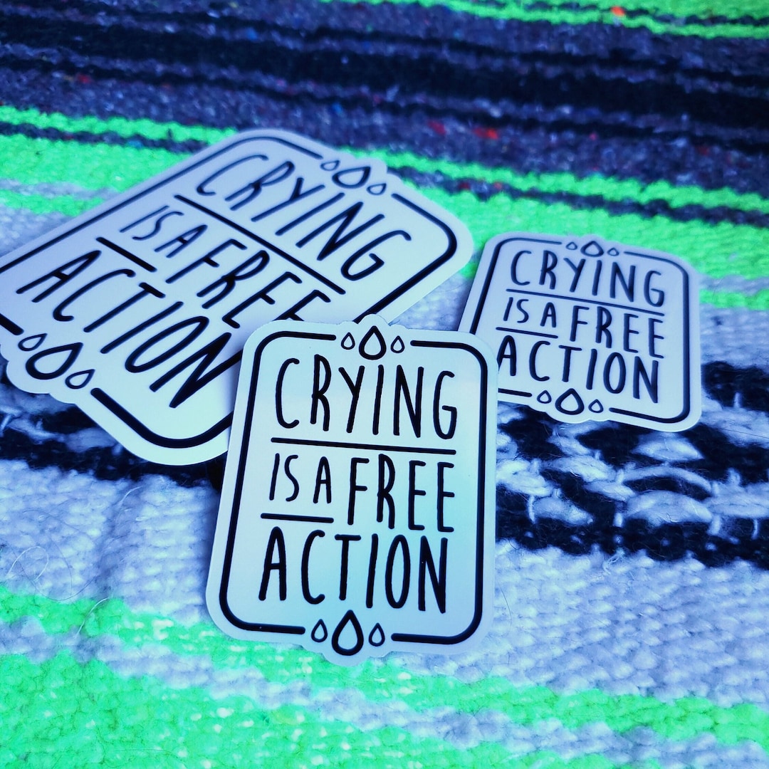 Crying is a Free Action Sticker | Dnd Stickers, Dungeons & Dragons ...